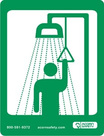 S0000-SGN2 Universal Safety Shower Sign – Safety Manufacturing
