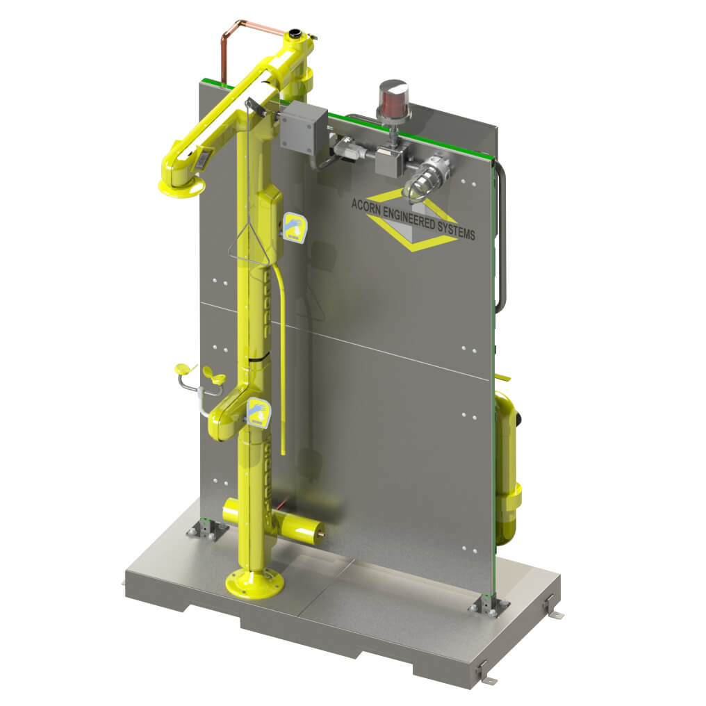 Outdoor Skid Mounted Water Tempering System – Safety Manufacturing